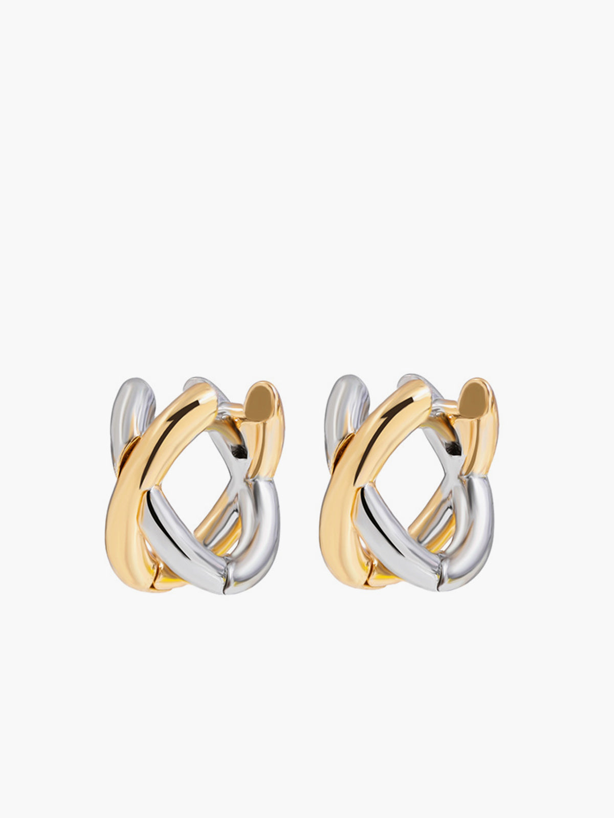 Two-Tone Criss Cross Ear Cuff | COMMENSE