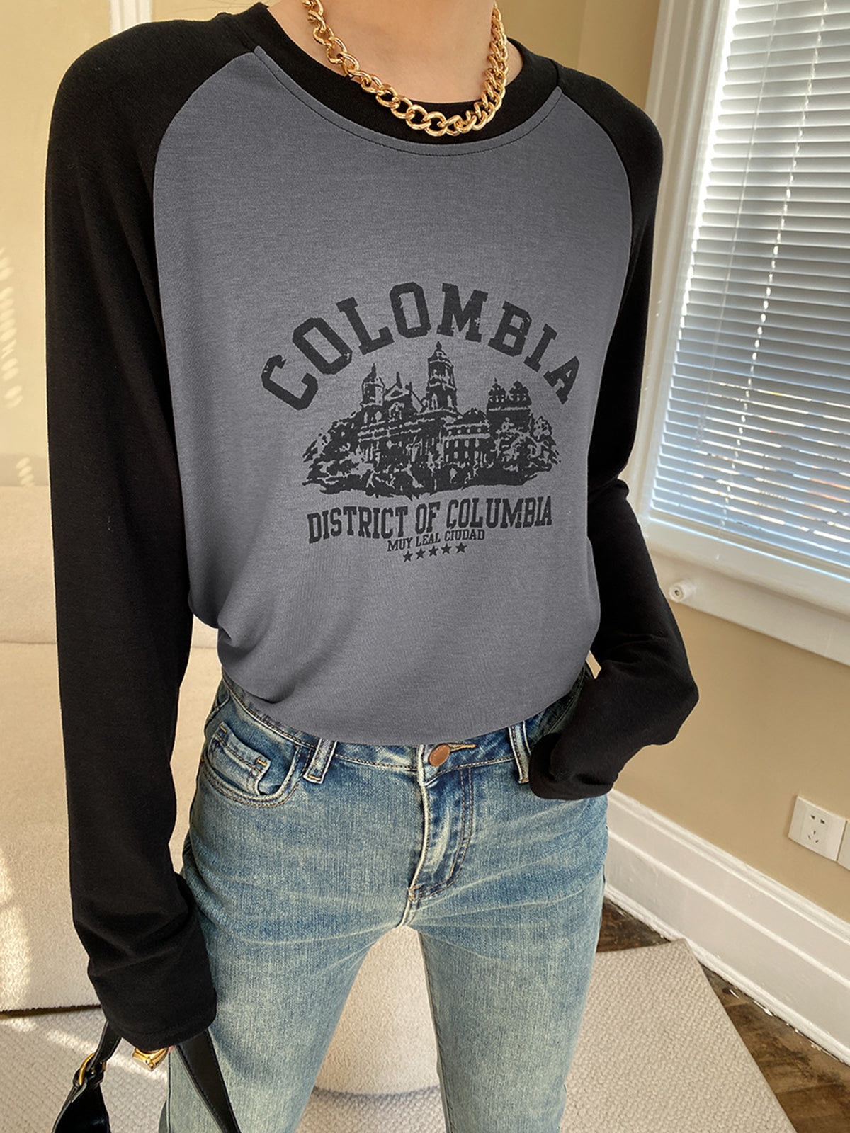 Colombia Adventure Contrast Long Sleeve Shirt | COMMENSE