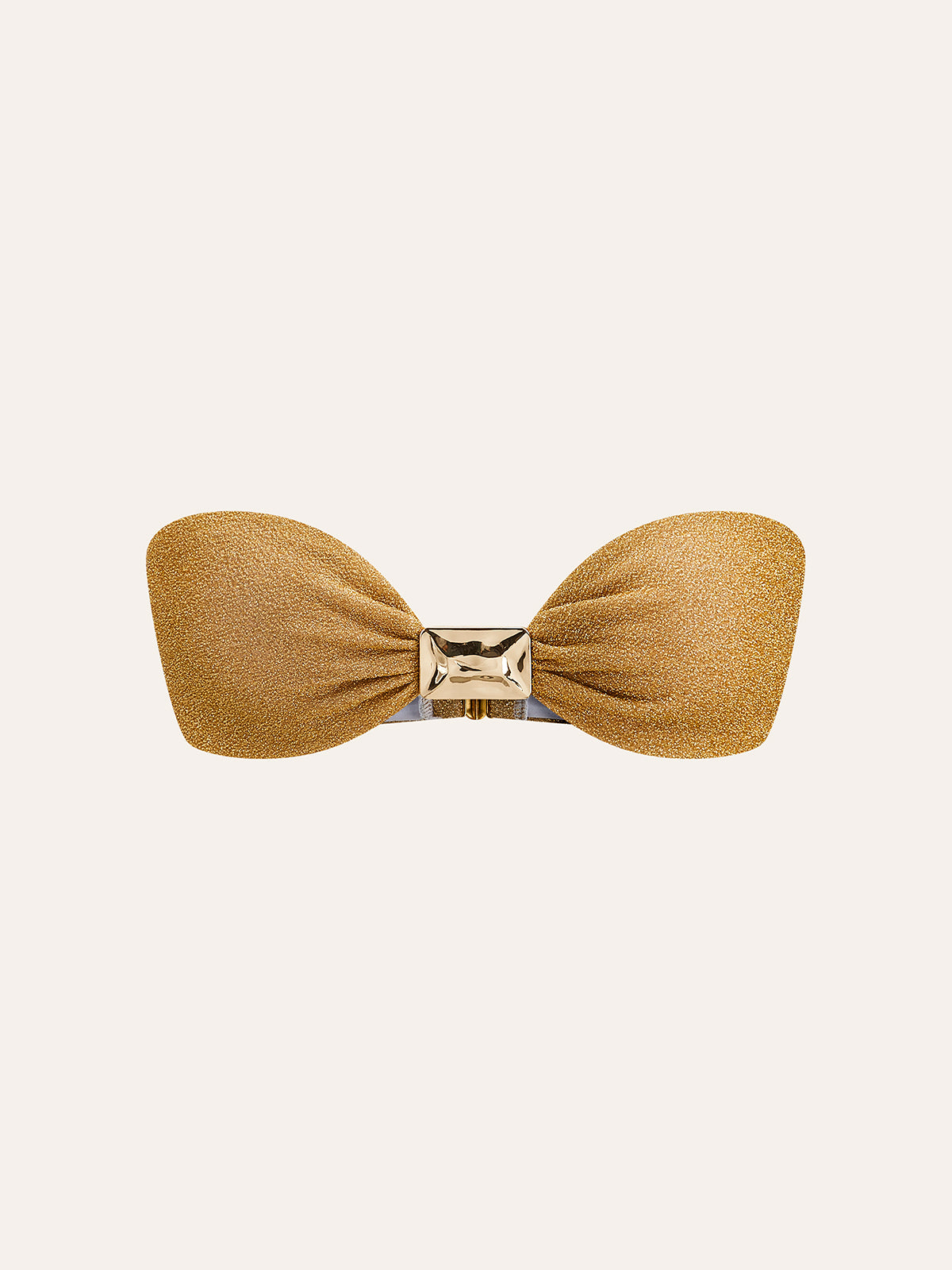 Metallic Bow Bandeau Bikini Top | COMMENSE