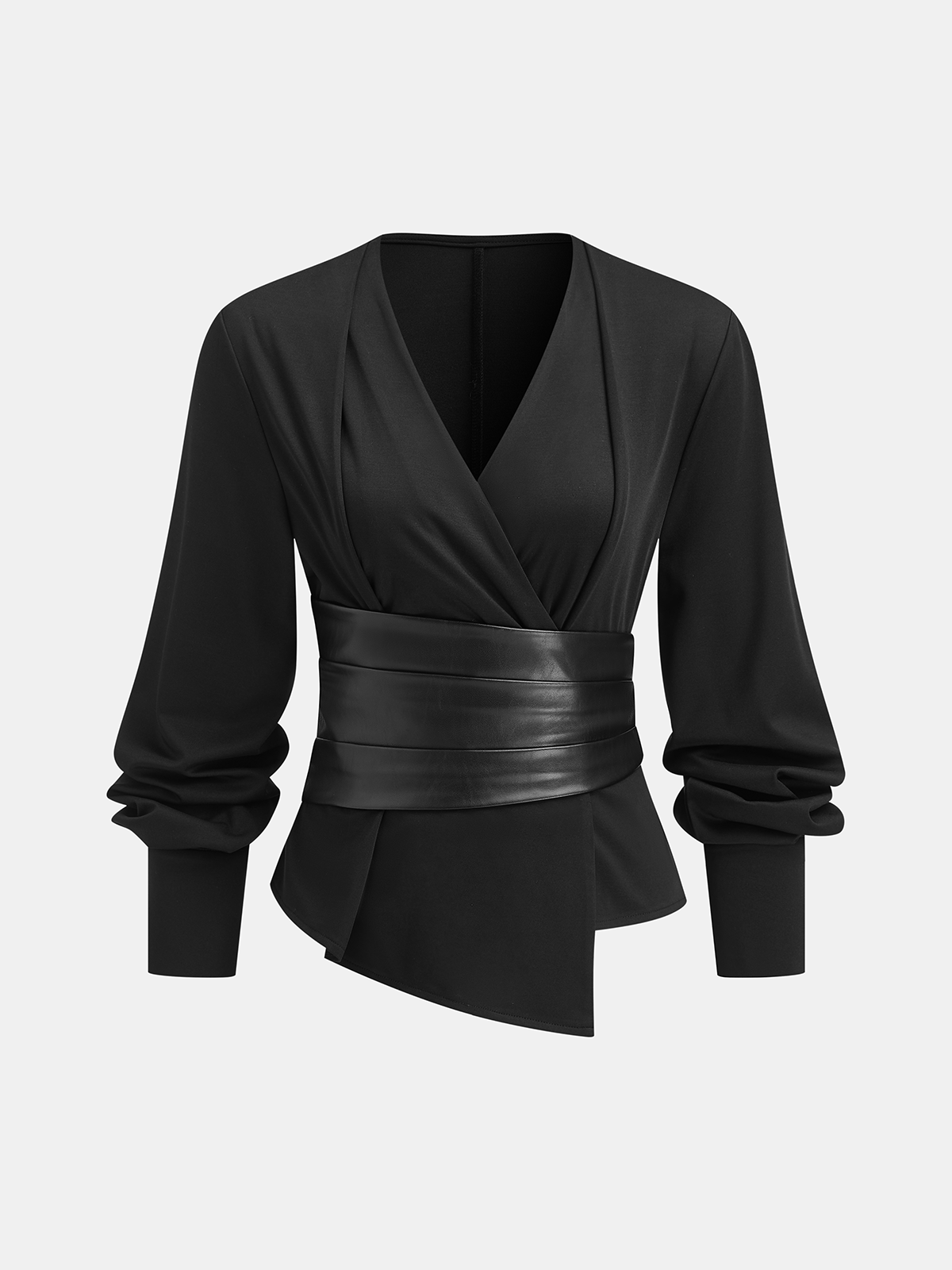 Removable Waist Corset Wrap Blouse | COMMENSE